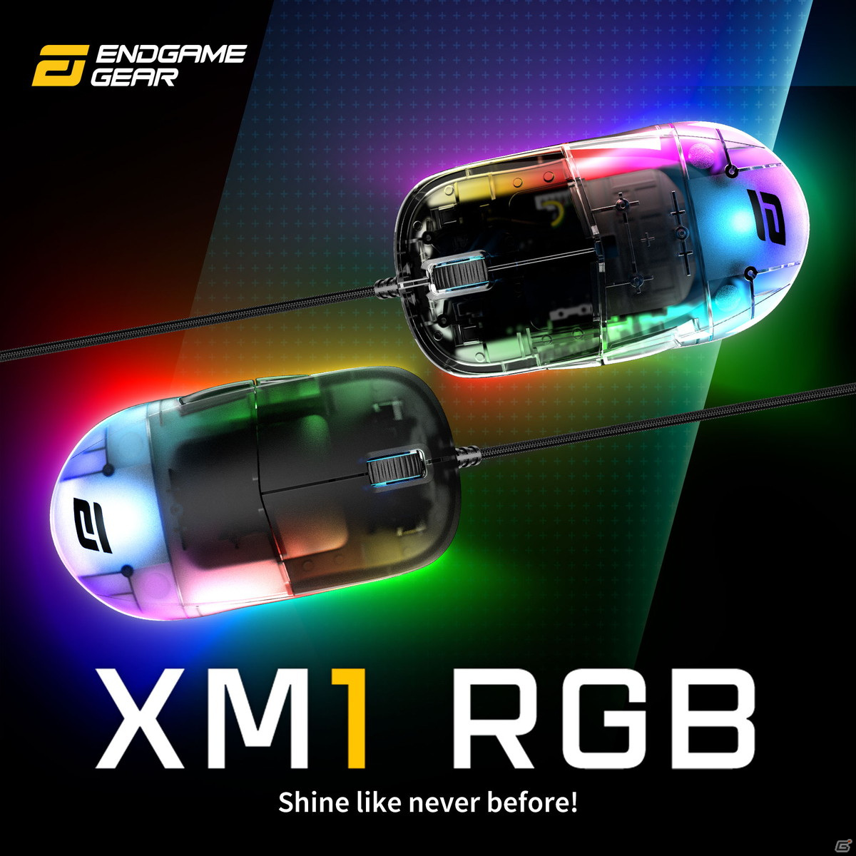 最大1670万通りのカラーで光るゲーミングマウス「XM1 RGB」が発売―Endgame Gear初のRGB＆スケルトン仕様 | Gamer