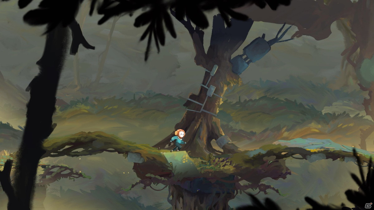 手描きで作られた絵画のような世界を進む2Dパズルアドベンチャー「Out of Line」がSwitchで年8月18日に配信決定！ | Gamer