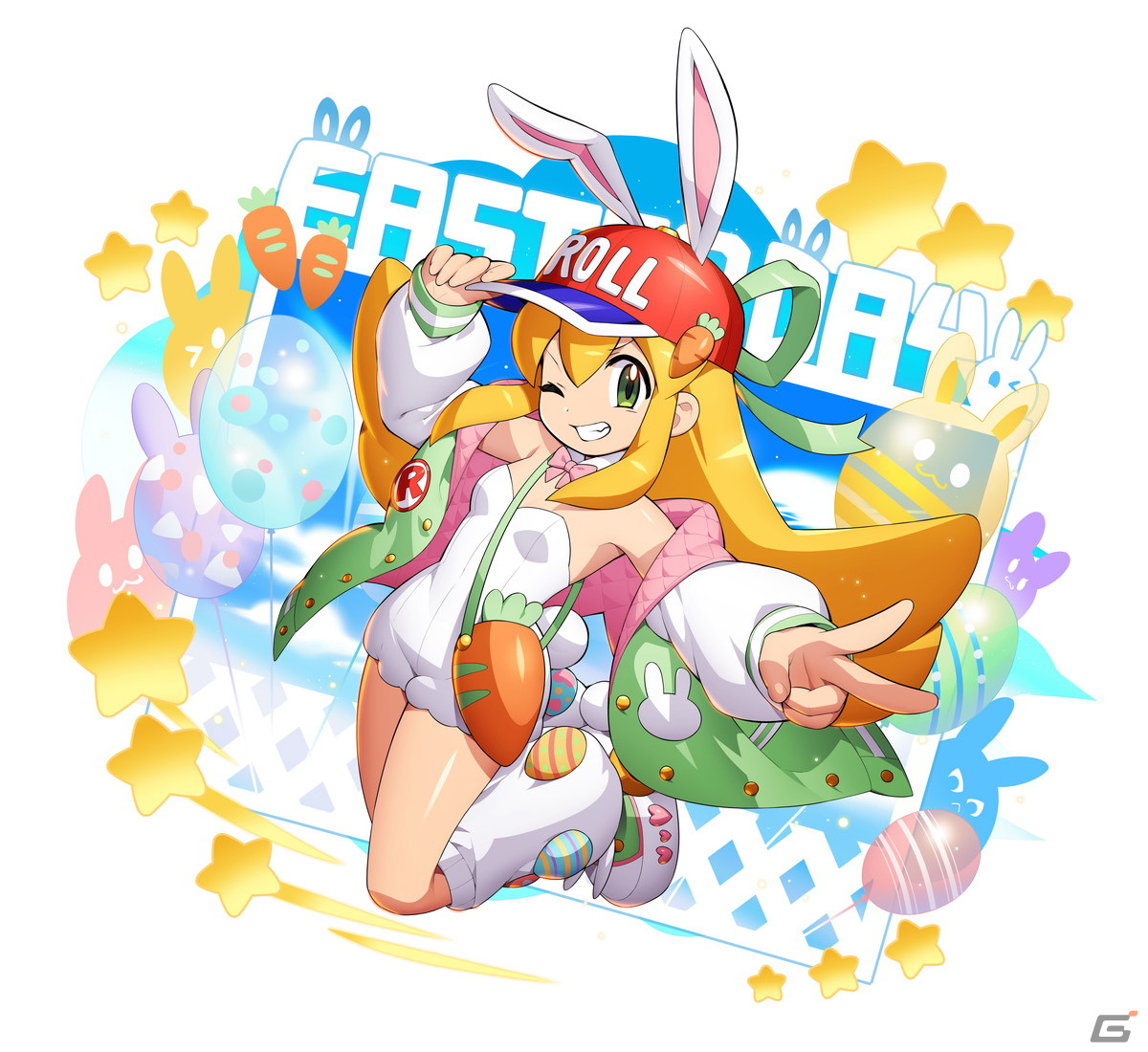 「ロックマンX DiVE」にイースター仕様のロールが初登場！ロールのダイヴカードが獲得できるイベントステージも登場 | Gamer