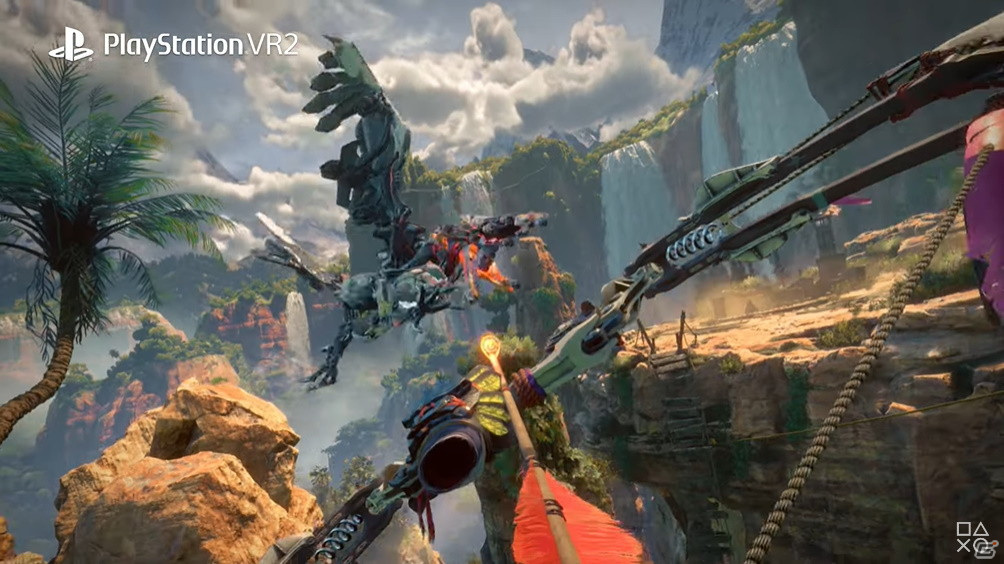 PS VR2「Horizon Call of the Mountain」主人公のレイアス視点で描くVRならではのゲーム体験を紹介するトレーラー ...