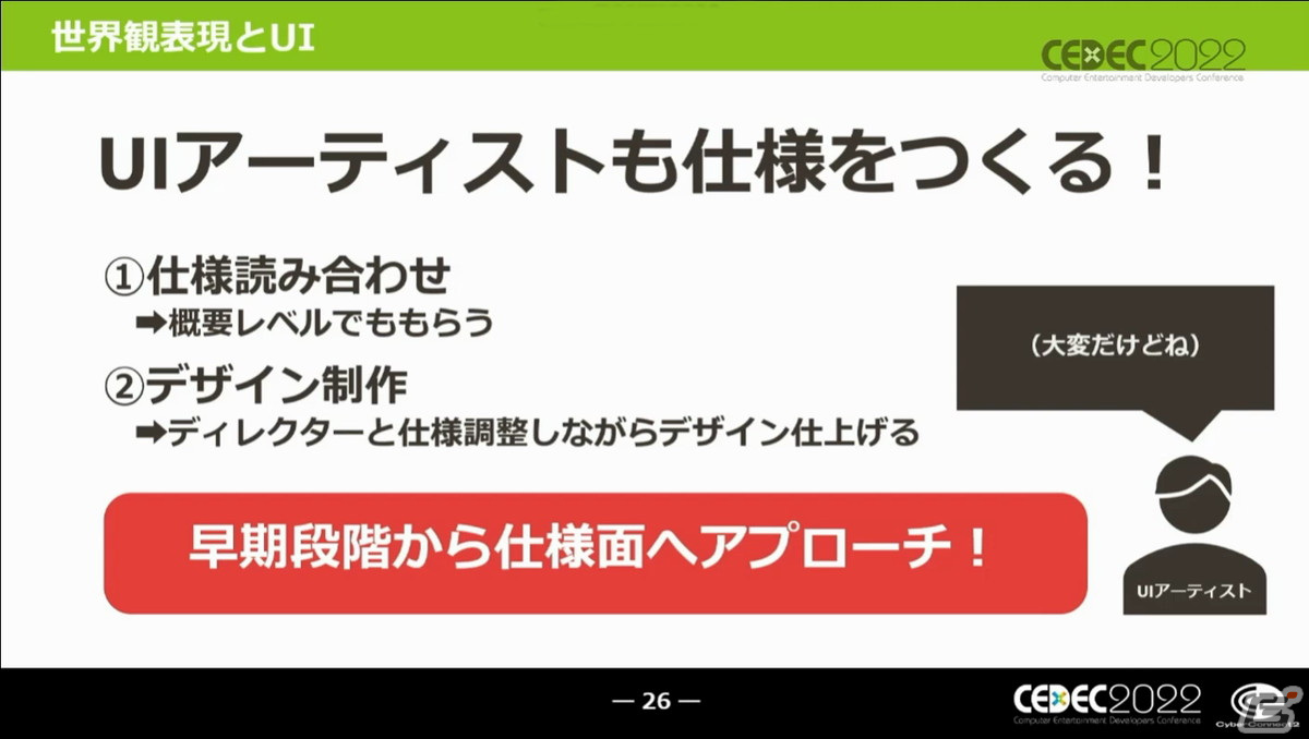 UIはゲーム開発の主役だ――キャラクターゲームにおけるUI制作とローカライズ対応の全貌【CEDEC2022】 | Gamer