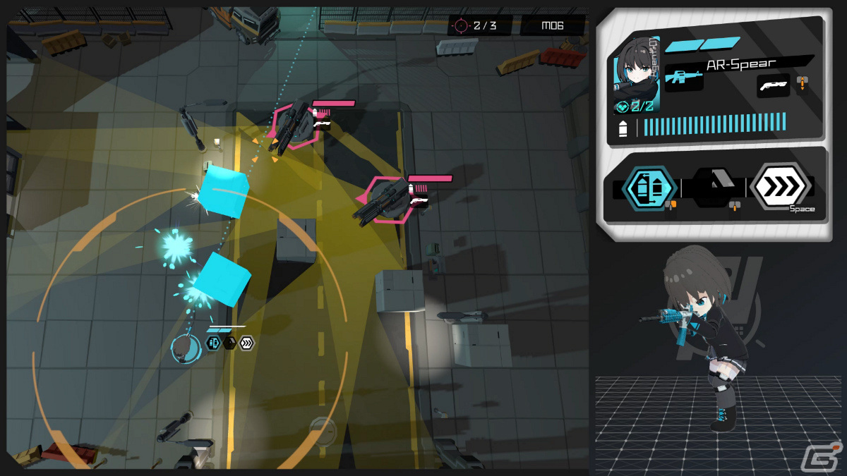 「Physical Layer」がSteamでリリース！かわいいSDキャラがド派手なガンアクションを繰り広げる見下ろし型シューティング | Gamer