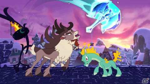 「Them's Fightin' Herds」氷で斧や盾を作り出すトナカイ「Stronghoof」が参戦！精霊「Vetr」とのタッグ攻撃で ...