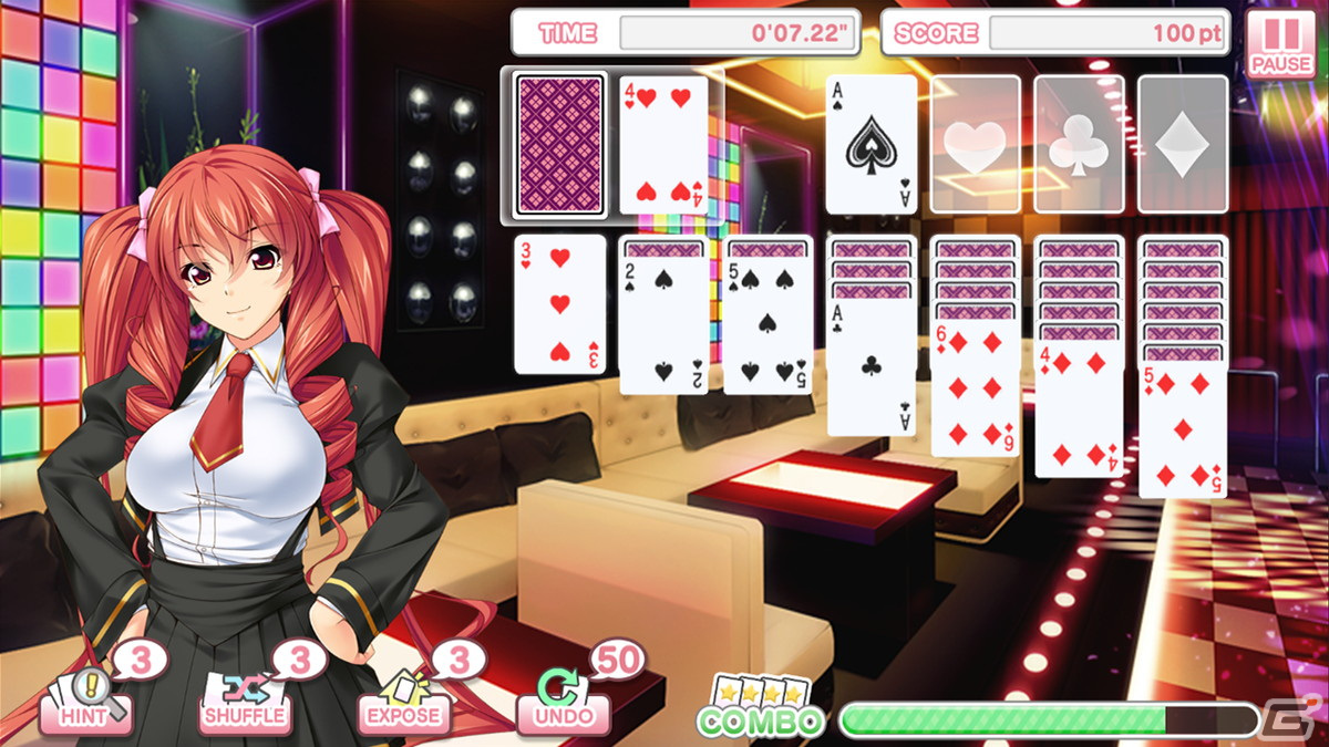 「Pretty Girls Klondike Solitaire PLUS」が配信！クールな美女からツンデレお嬢様まで11名の美少女とソリティアで勝負しよう | Gamer