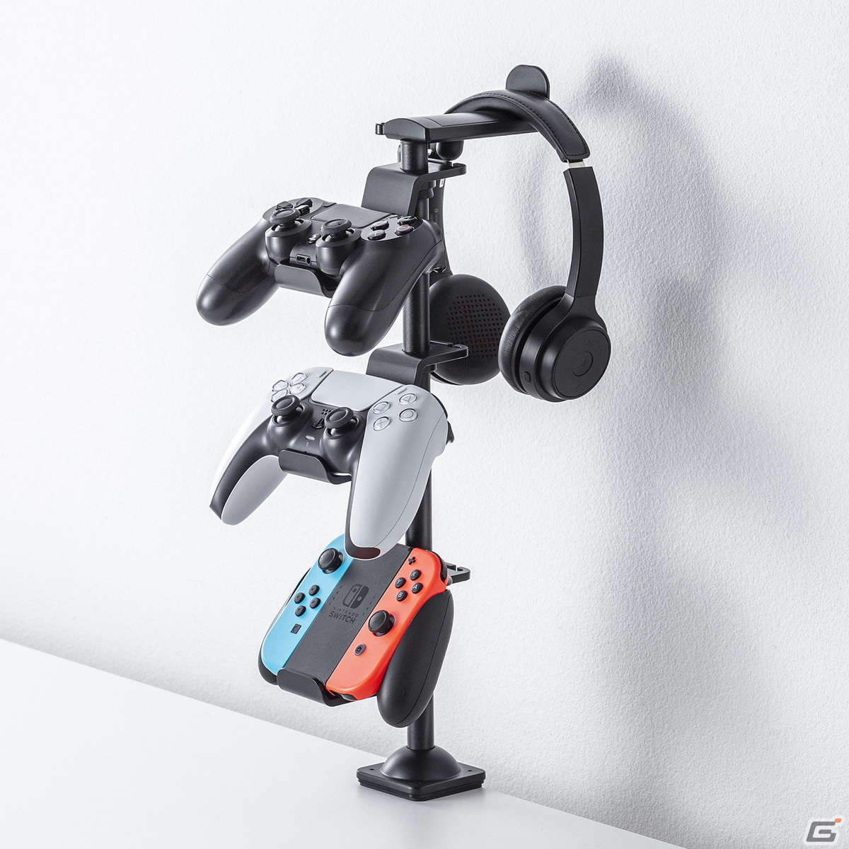 ゲームパッド3台とヘッドホンを縦に収納できるクランプ固定のスタンド「JY-STN2シリーズ」が発売！ | Gamer
