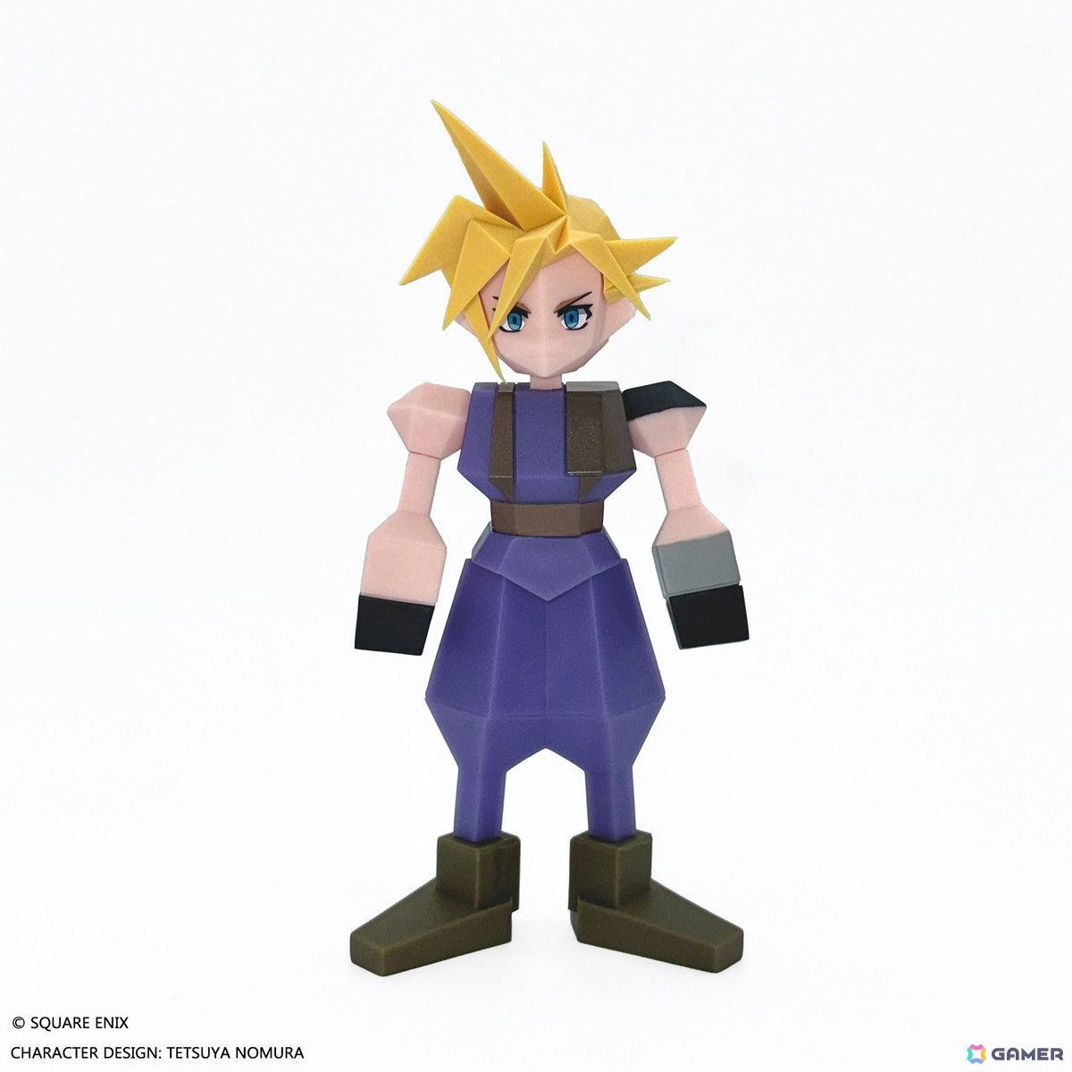 デフォルメデザインがモチーフの「ファイナルファンタジーVII ポリゴンソフビ クラウド・ストライフ」が予約受付中！シリーズ展開も予定 | Gamer