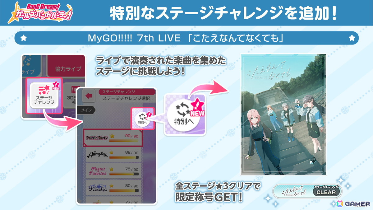 MyGO!!!!!初の野外単独公演となる7th LIVE「こたえなんてなくても」が開催！来春のSingleリリースも発表 | Gamer