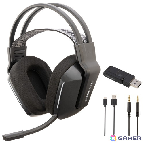 PS5/Switch/PC「CYBER・ワイヤレスゲーミングヘッドセット」が5月上旬に発売！超低遅延2.4GHzで着脱式マイクやUSB/Type-C両対応端子を搭載 | Gamer