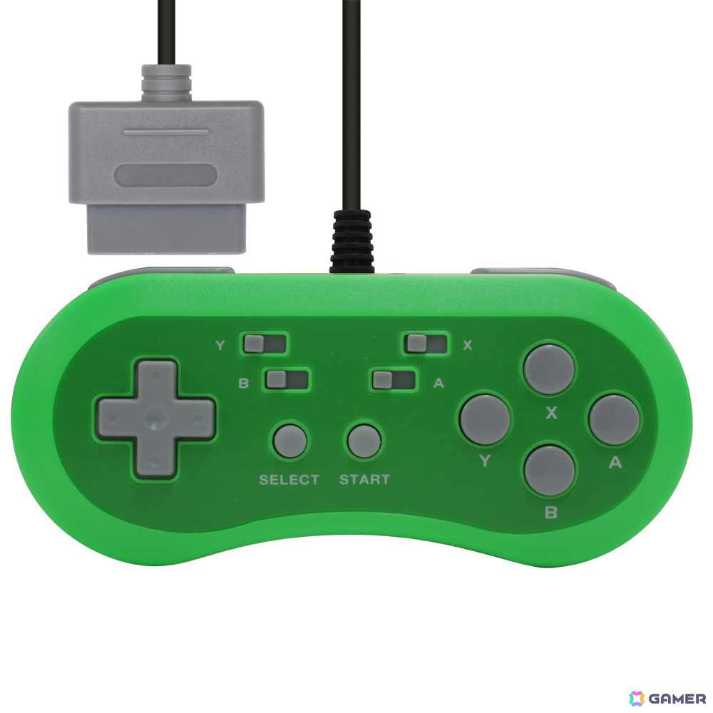 コロンバスサークル、SFC互換機/SFC用の連射機能搭載コントローラー「連コン16」をグリーン＆レッドの2色で同時発売 | Gamer