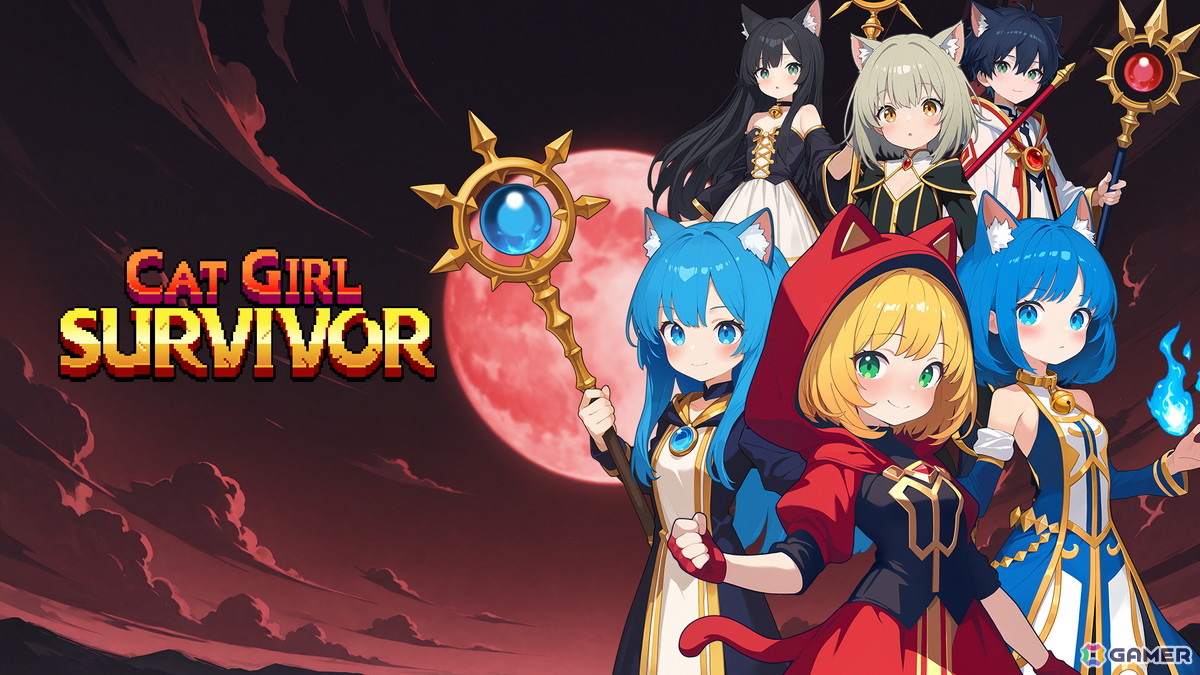 ネコの魔法使いが主人公のサバイバーライク「Cat Girl Survivor」が9月20日よりSteamにて早期アクセス開始！ | Gamer