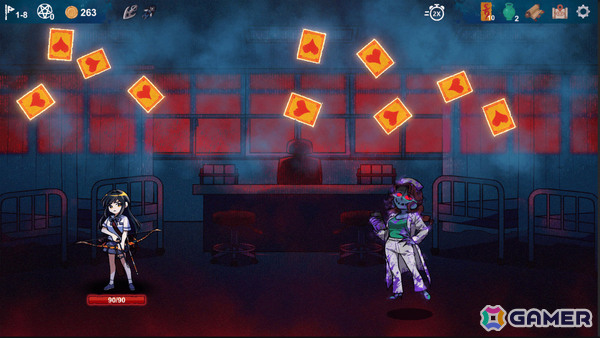 女子高生たちが怨霊に支配された学校を取り戻すローグライク・デッキ構築型ホラーゲーム「Midnight Study」の早期アクセスがSteamで開始 | Gamer